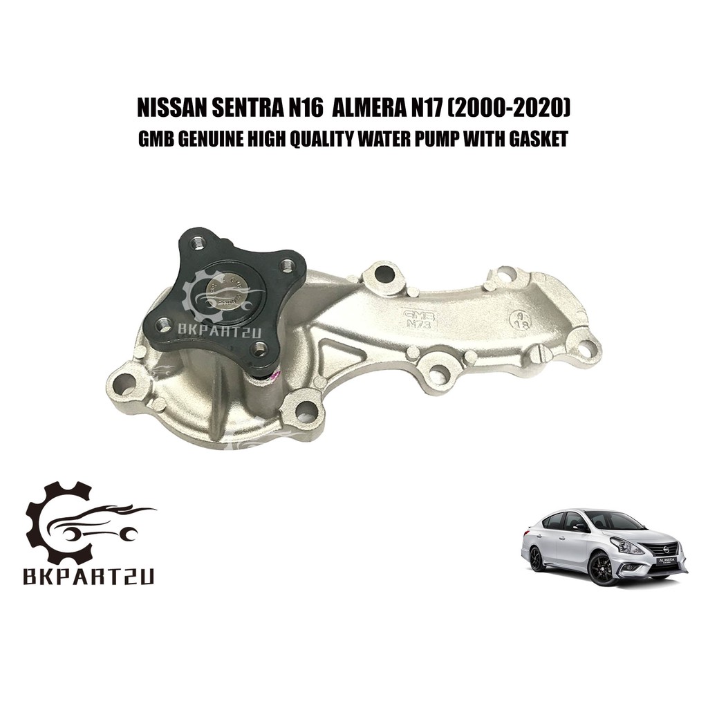 NISSAN SENTRA N16 ALMERA N17 (2000-2020) WATER PUMP MADE BY GMB WATER ...