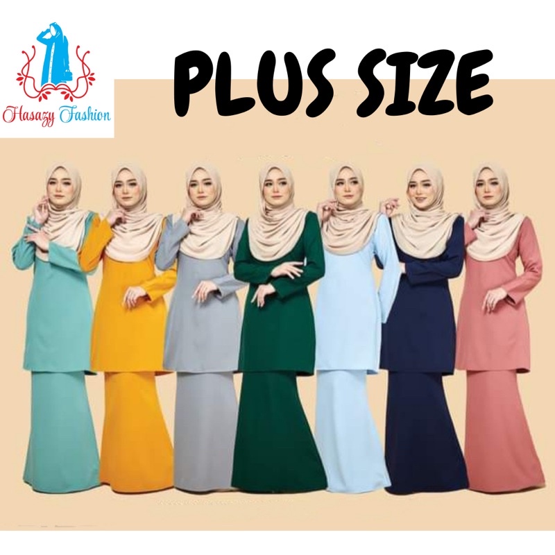PLUS SIZE BAJU KURUNG MODEN LABUH | Shopee Malaysia