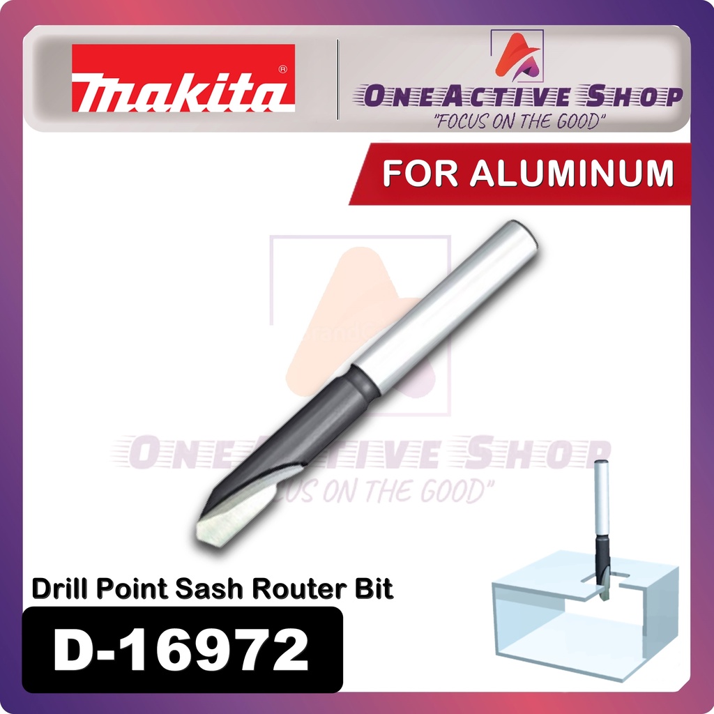 MAKITA Router Bit For Aluminum Drill Point Sash Router Bit D-16972 ...