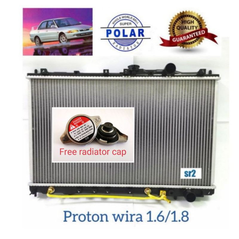Proton wira 1.3/1.5 /1.6 radiator tangki air Double layer 26mm Brand ...