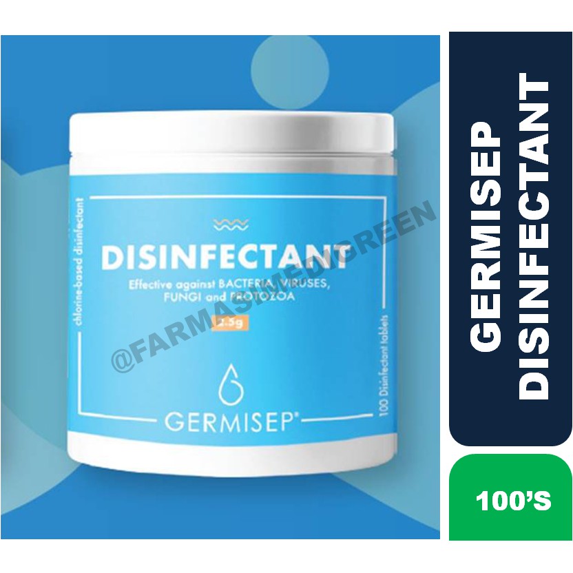 Germisep Disinfectant 2.5G Effervescent Tab (100 Tablets) (EXP: 01/2029 ...