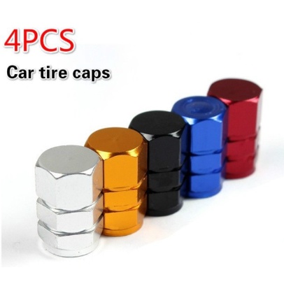 4pcs Tyre Valve Cap Aluminum Alloy Wheel Tire Cap Penutup Tube Angin ...