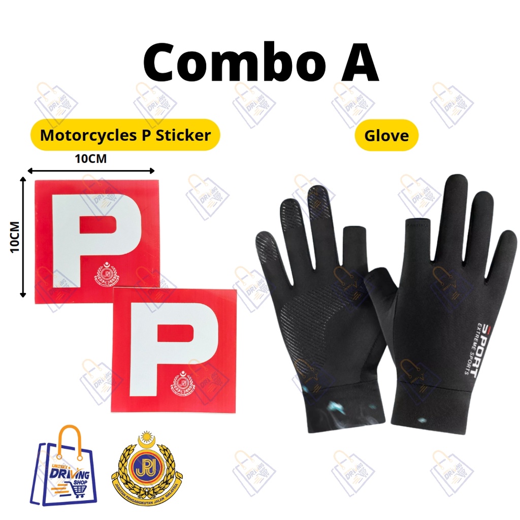 Car Sticker P L JPJ Size sticker kereta Motosikal Motorcycle OKU e ...