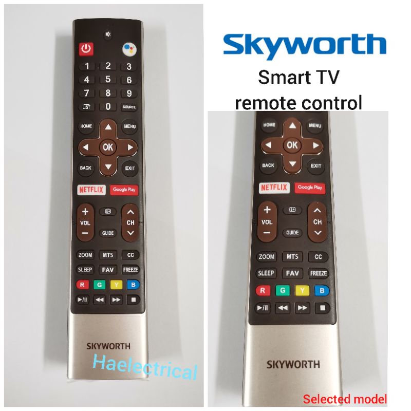 skyworth smart tv remote control with netflix and Google play button ...