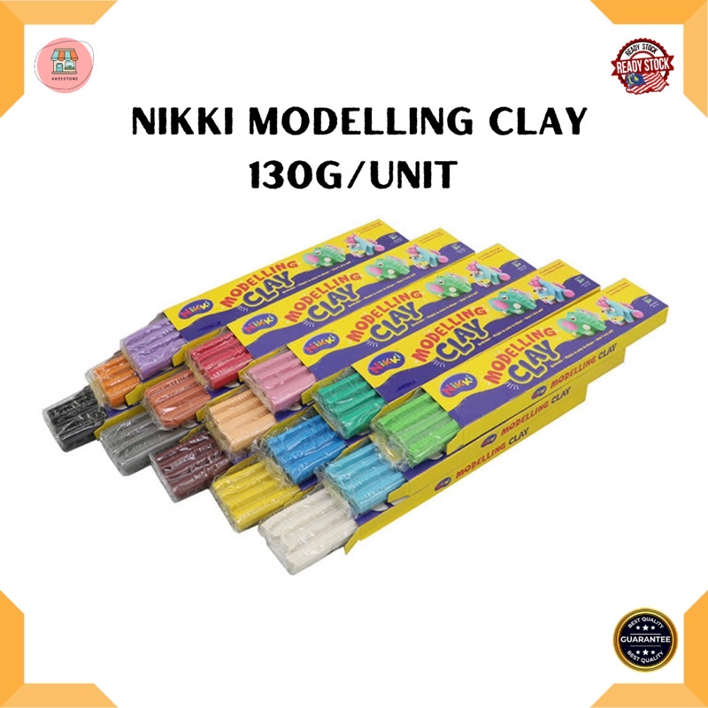 [READY STOCK] NIKKI MODELLING CLAY/TANAH LIAT 135g | Shopee Malaysia