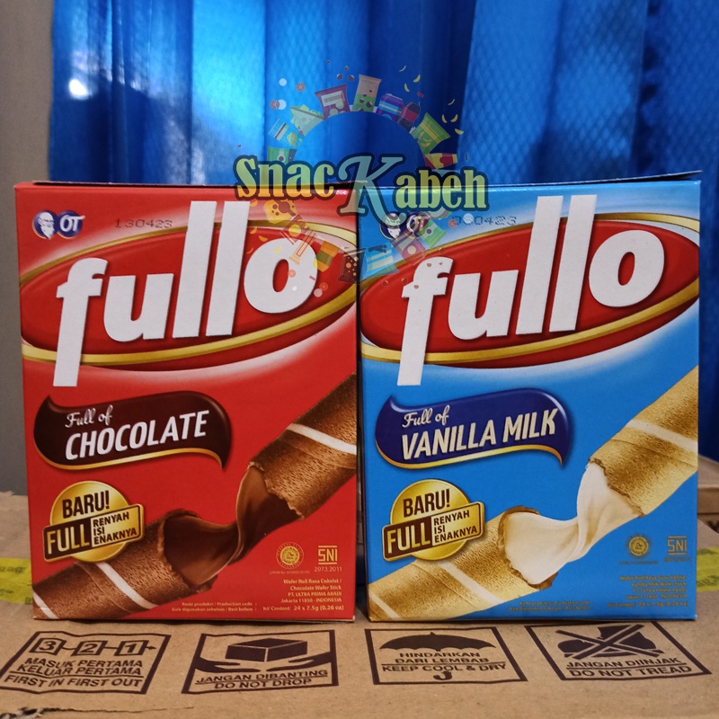 Fullo Wafer Roll Stick Chocolate Vanilla Stick 1Box Contains 24pcs ...