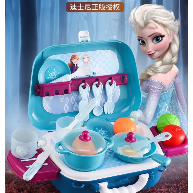 🔥FREE SHIPPING🔥 Frozen 2 Kitchen cooking makeup playset suitcase bag ...