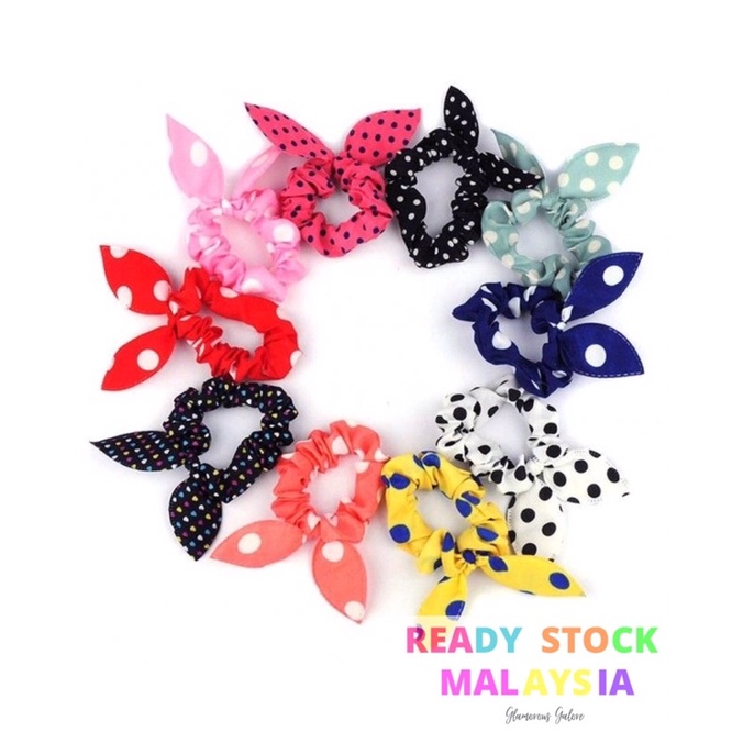 Rabbit Polkadot Stripe Kids Baby Hair Band Headrope Getah Rambut Budak ...