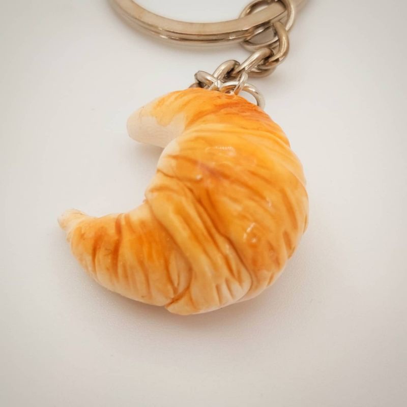 Kawaii Handmade Croissant Keychain | Shopee Malaysia