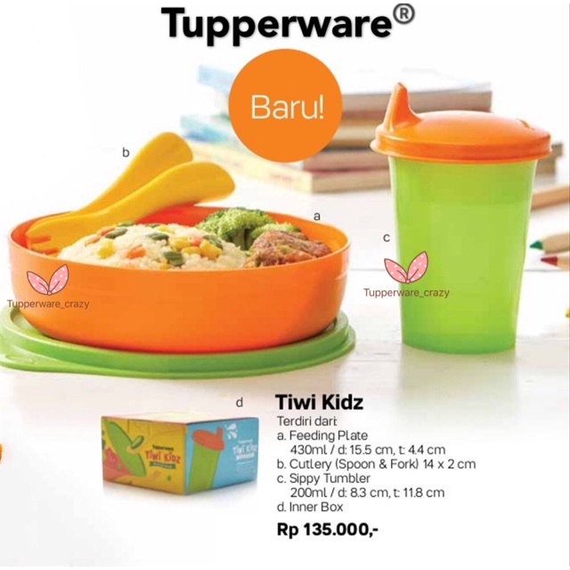 🔥Tupperware Tiwi Kidz Set 🔥 | Shopee Malaysia