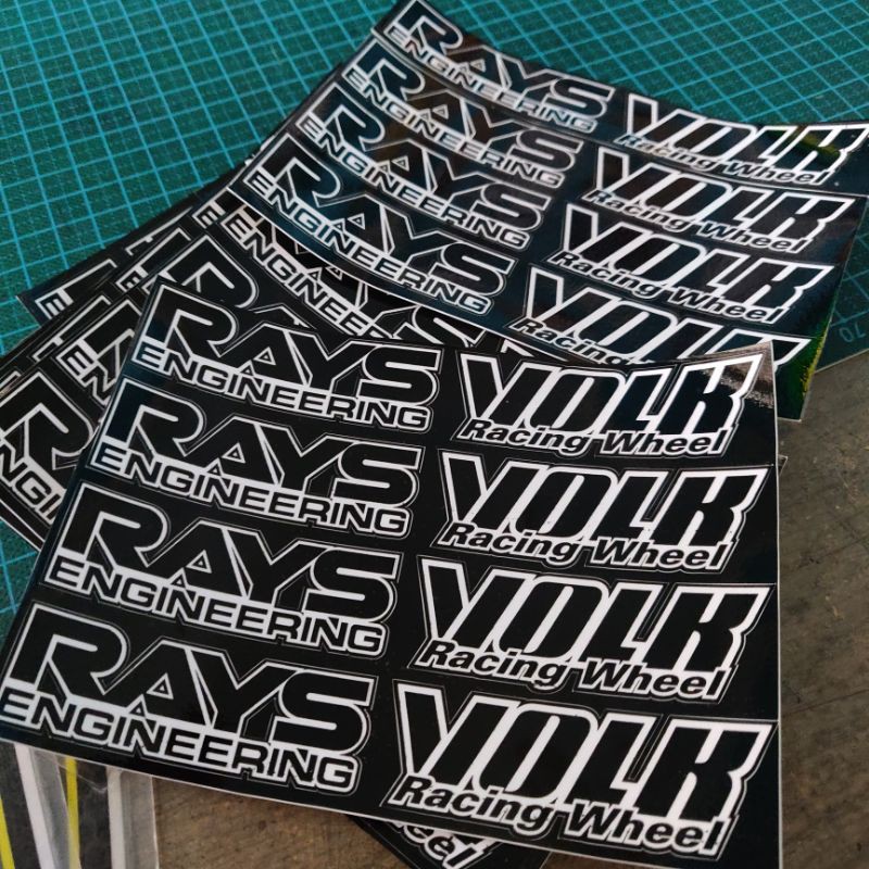 Sticker Rim Rays Volk TE37 | Shopee Malaysia