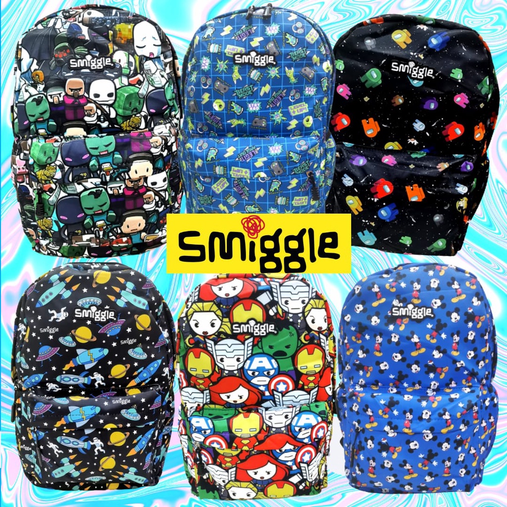 Kid Backpack SMIGGLE Backpack School Bag Bag Sekolah Budak Smiggle Bag ...