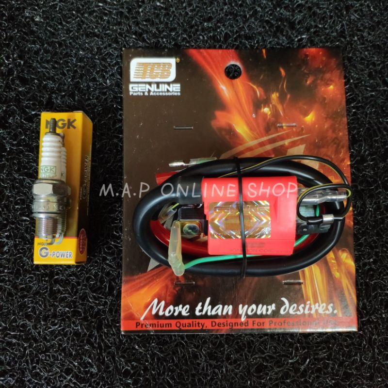Modenas Kriss110 Kriss1 Kriss2 Kristar Plug Coil Racing + Plug Racing Ngk 100% Original TCB ...