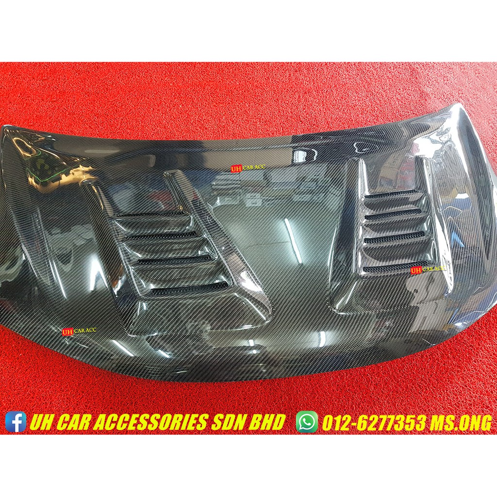 Honda jazz gk5 gk js racing carbon fibre bonet bonnet READY STOCK ...