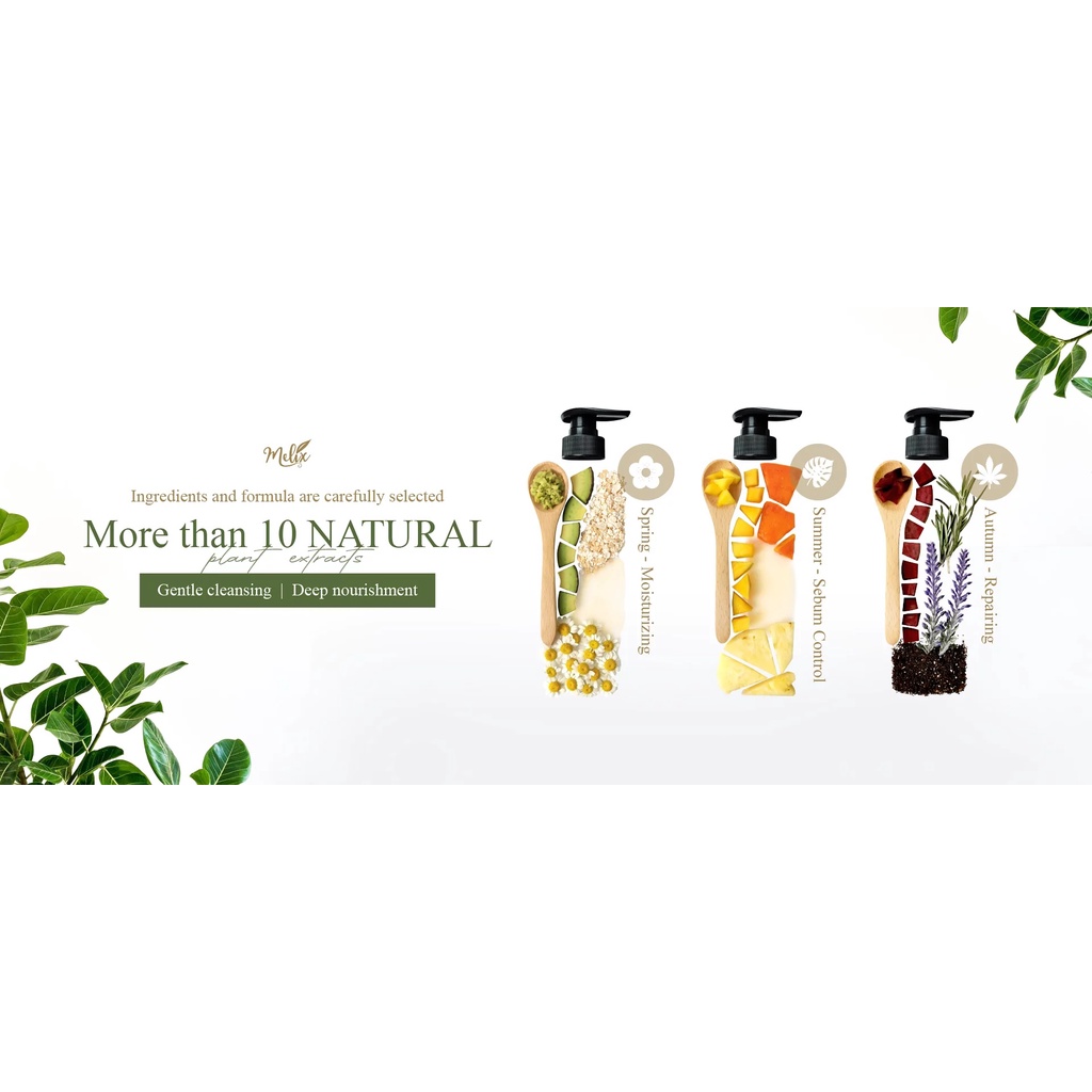 MELIX Shampoo & Conditioner Sample pack ~travel pack ~trial pack 20ml ...