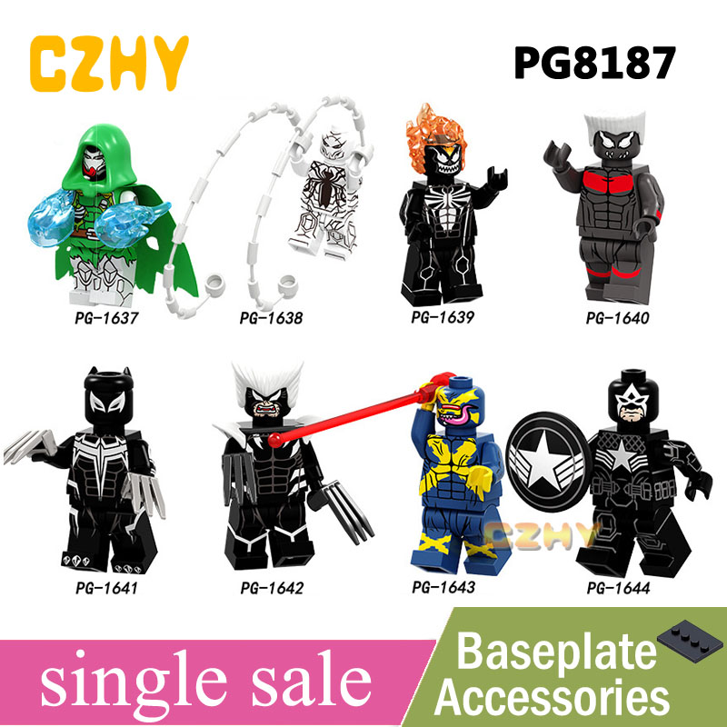 Marvel Superhero Building Block Toy Doctor Doom Ghost Rider Colossus ...