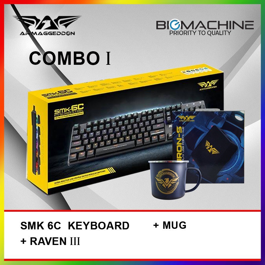 Armageddon Gaming Mechanical Keyboard + Gaming Mouse (COMBO DEALS ...