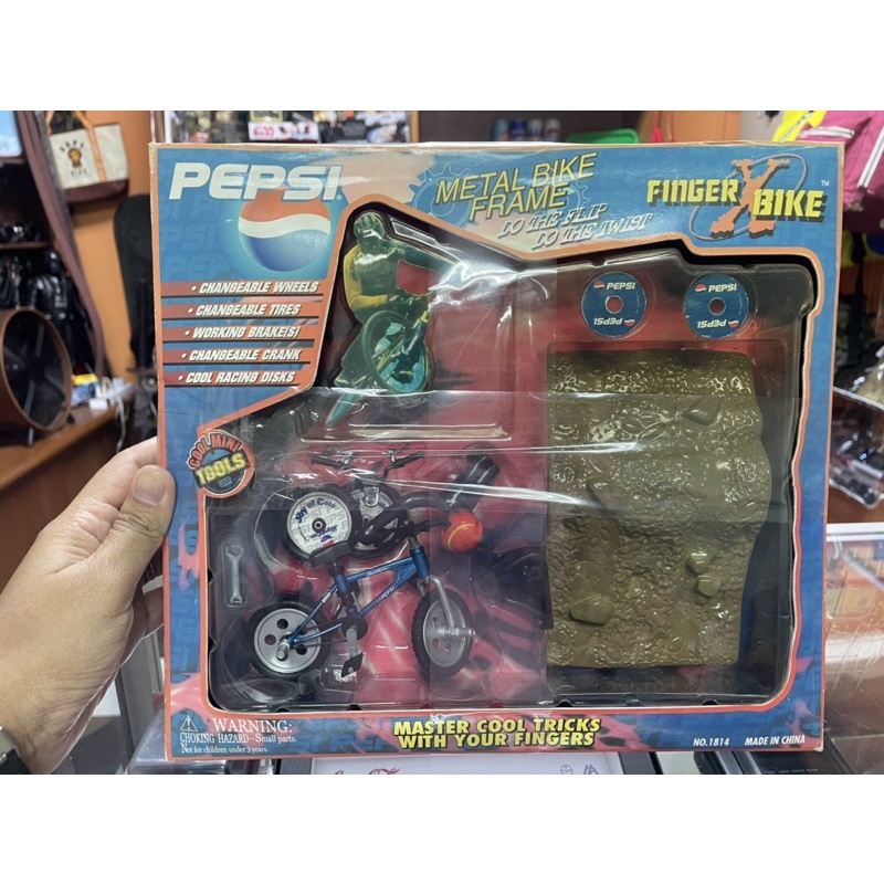 READY STOCK Pepsi Finger Bike Metal Frame Finger X Bike BMX Vintage ...
