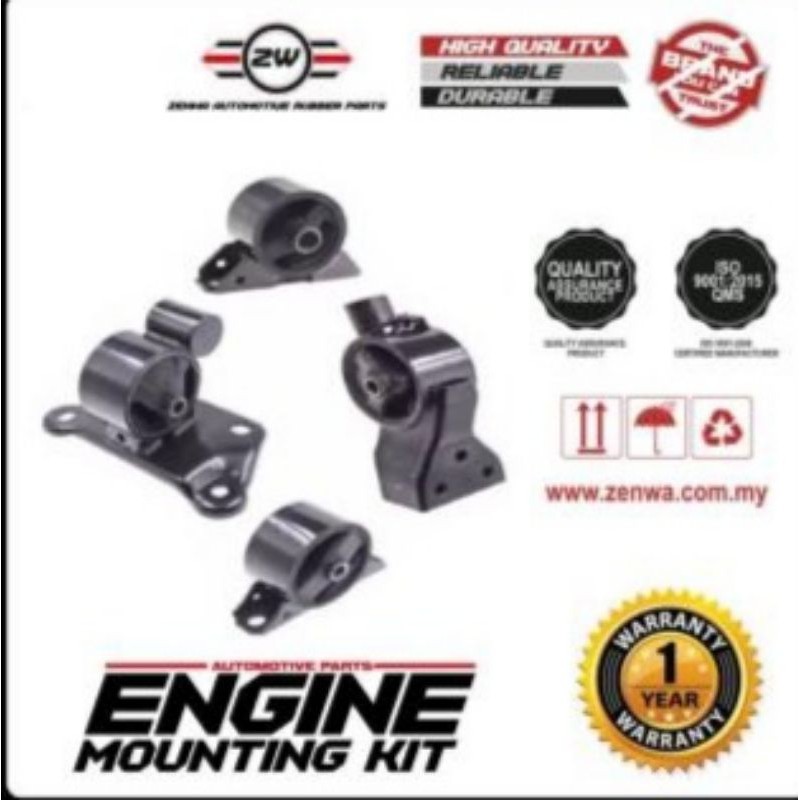 Proton waja /Gen 2 /Persona engine mounting set (4pcs =1set) | Shopee ...