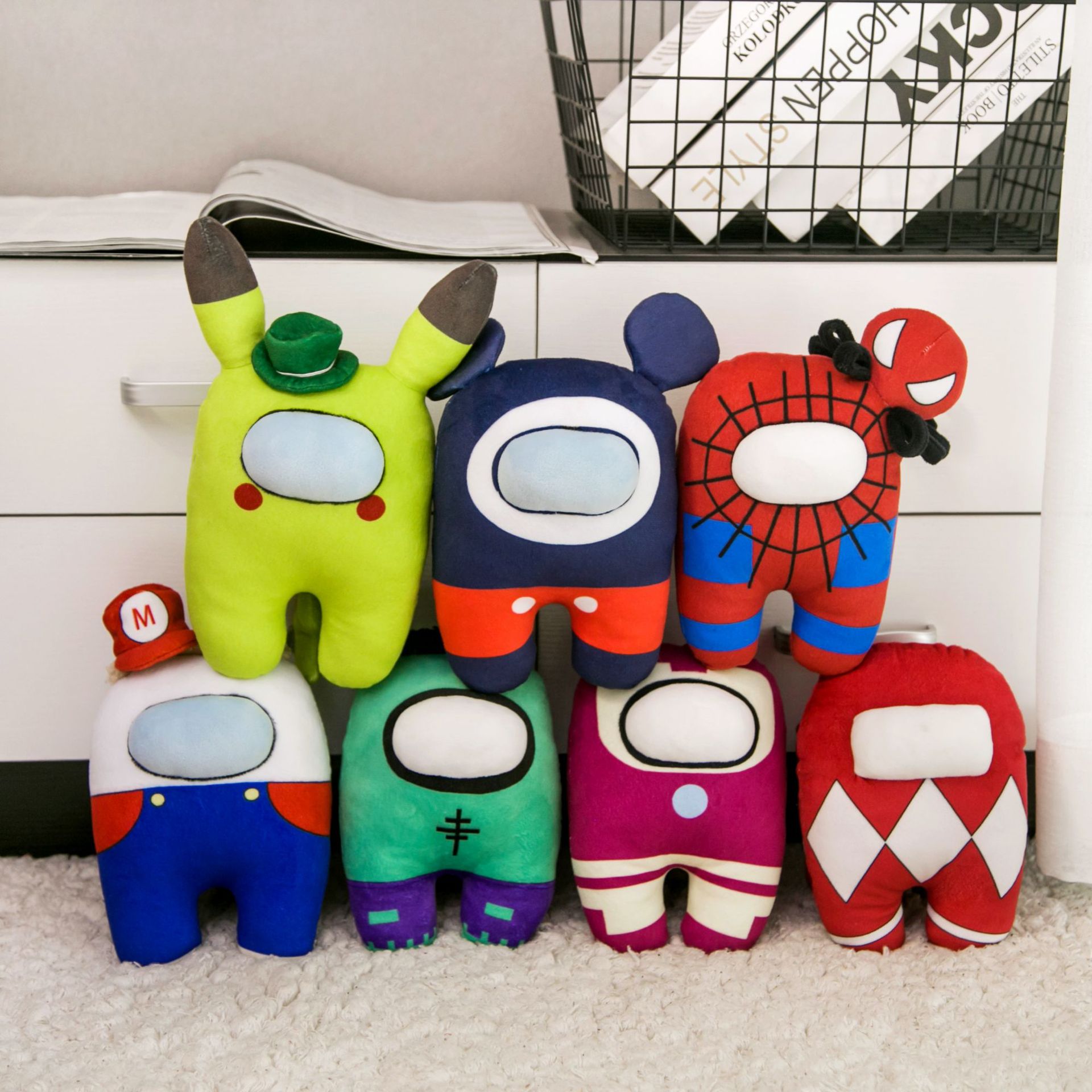 PS1 20cm Among Us Plush Crewmate Plushie Kawaii cosplay marvel Stuffed ...