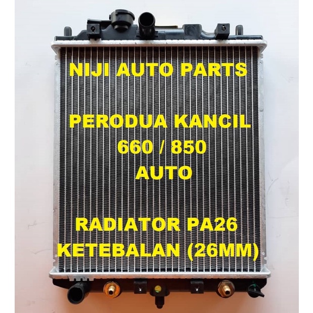 Radiator Perodua Kancil 660 / 850 Auto Tangki Air Kereta Ketebalan PA26 ...