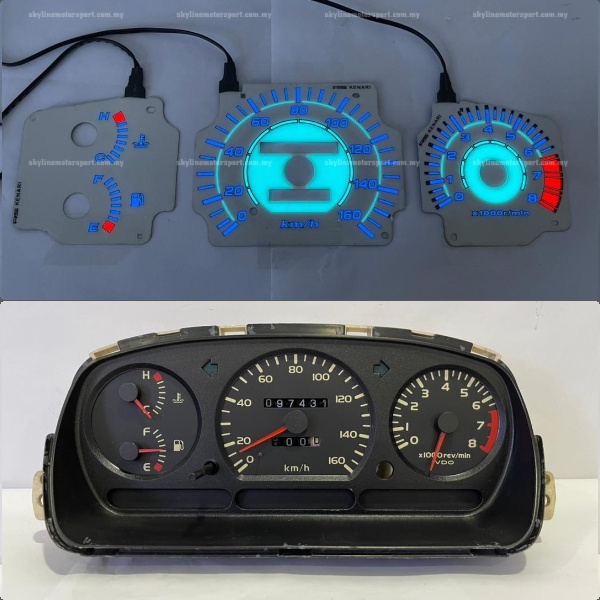 Perodua Kenari EL Meter Panel Papan Accessories White Face | Shopee ...