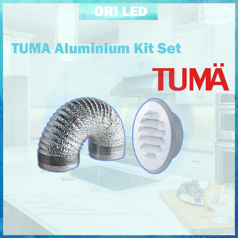 TUMA 4inch Louver Kit Set + 4 Meter Aluminium Hose OriLED | Shopee Malaysia