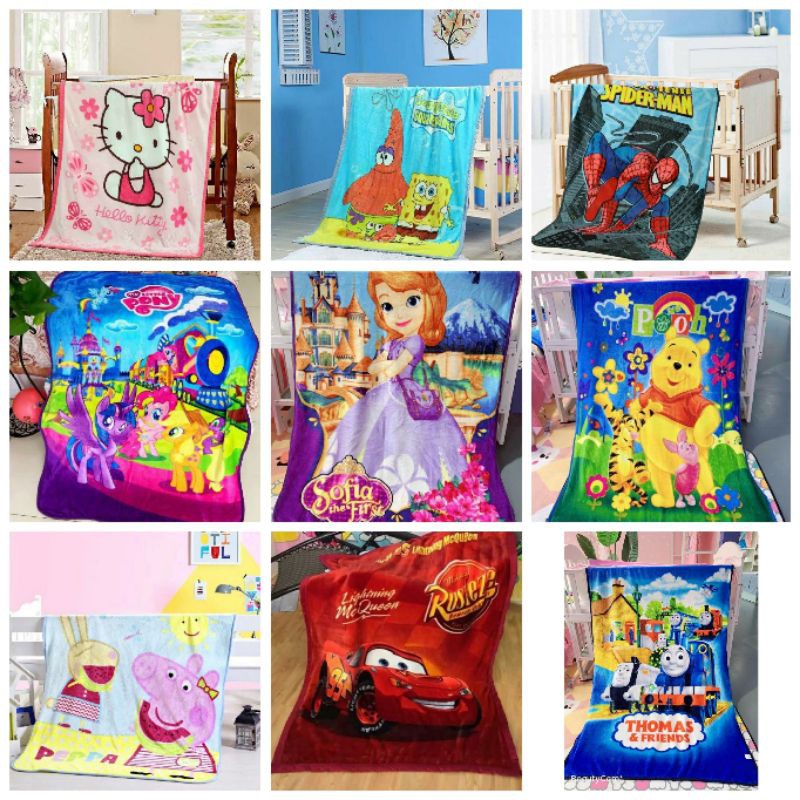 🔥OFFER🔥BLANKET CARTOON KIDS / SELIMUT GEBU BUDAK ( SINGLE SIZE ...