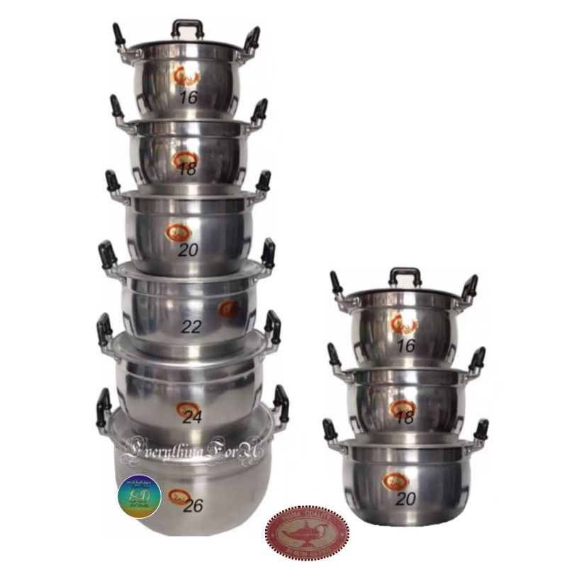 Periuk susun 6 cop aladin / kuda original thailand | Shopee Malaysia