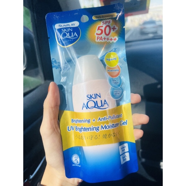 🔥HOT🔥 sunplay skin aqua uv brightening moisture gel spf 50+PA++++ 80g | Shopee Malaysia