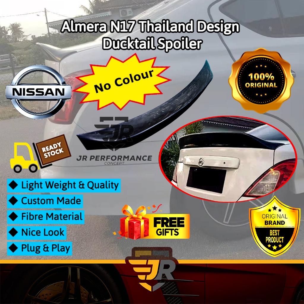 JR Custom Made Rear Ducktail Spoiler Nissan Almera N17 Itik Spoiler Car ...