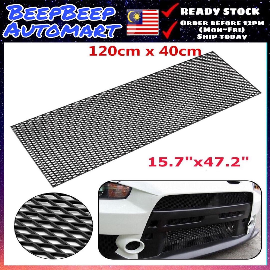 Universal Black ABS Plastic Racing Honeycomb Mesh Grill Spoiler Bumper ...