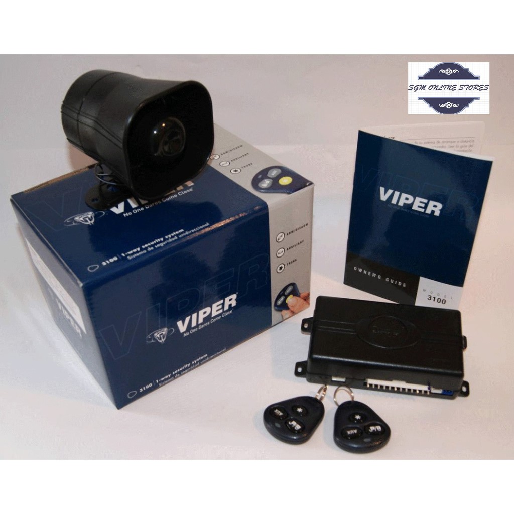 ***100% Original*** Viper 3100 - Car Alarm with Immobiliser & Shock ...