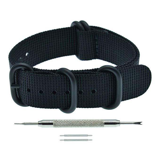 Men's Thickened Nylon Strap Replacement Nylon Strap 18mm 20mm 22mm 24mm ...