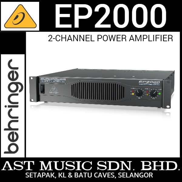 Behringer Europower EP2000 2-channel Power Amplifier | Shopee Malaysia