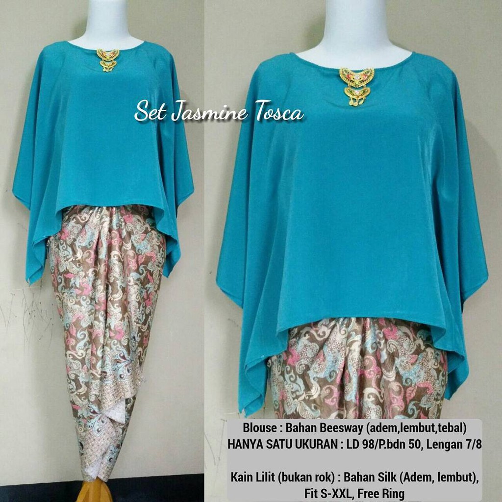 Modern Batwing Kebaya Suit / Kalong Tosca Kebaya and Other Colors ...