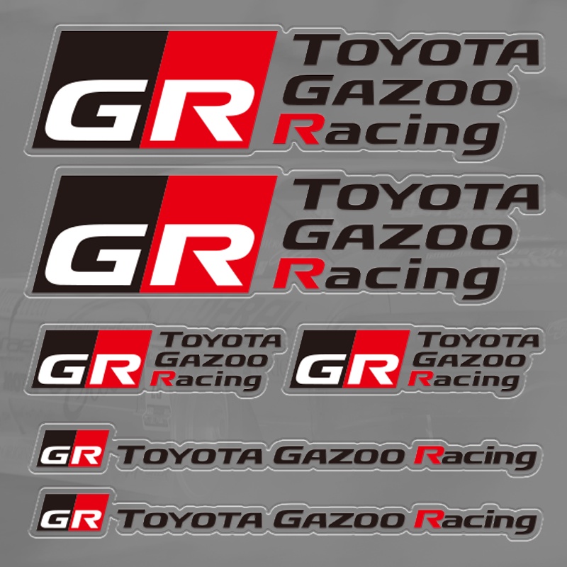 Car Sticker TOYOTA GAZOO RACING GR Logo Emblem Auto Decal Stickers ...