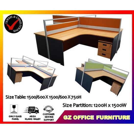 Office Open Plan Workstations and Partition ,Desk, Table, Drawer, Full ...