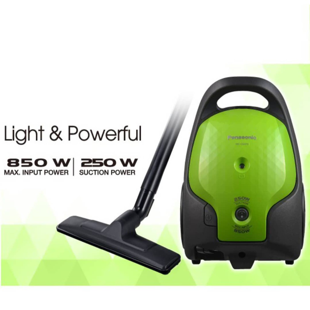 PANASONIC LIGHT & POWERFUL BAGGED VACUUM CLEANER MC-CG370 | Shopee Malaysia