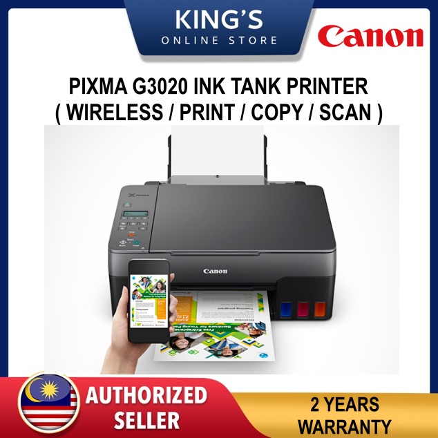 CANON G3020 PIXMA MULTIFUNCTION PRINTER BOTTLE INK ( PRINT, SCAN , COPY ...