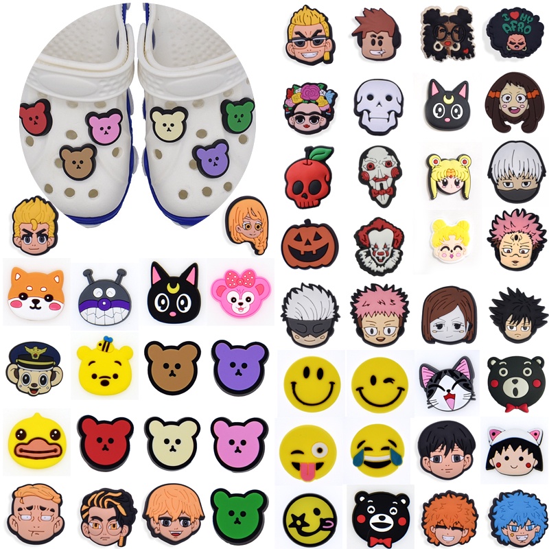 Croc Jibbit Croc Popular Anime Cartoon Avatar Pattern Shoe Buckle ...