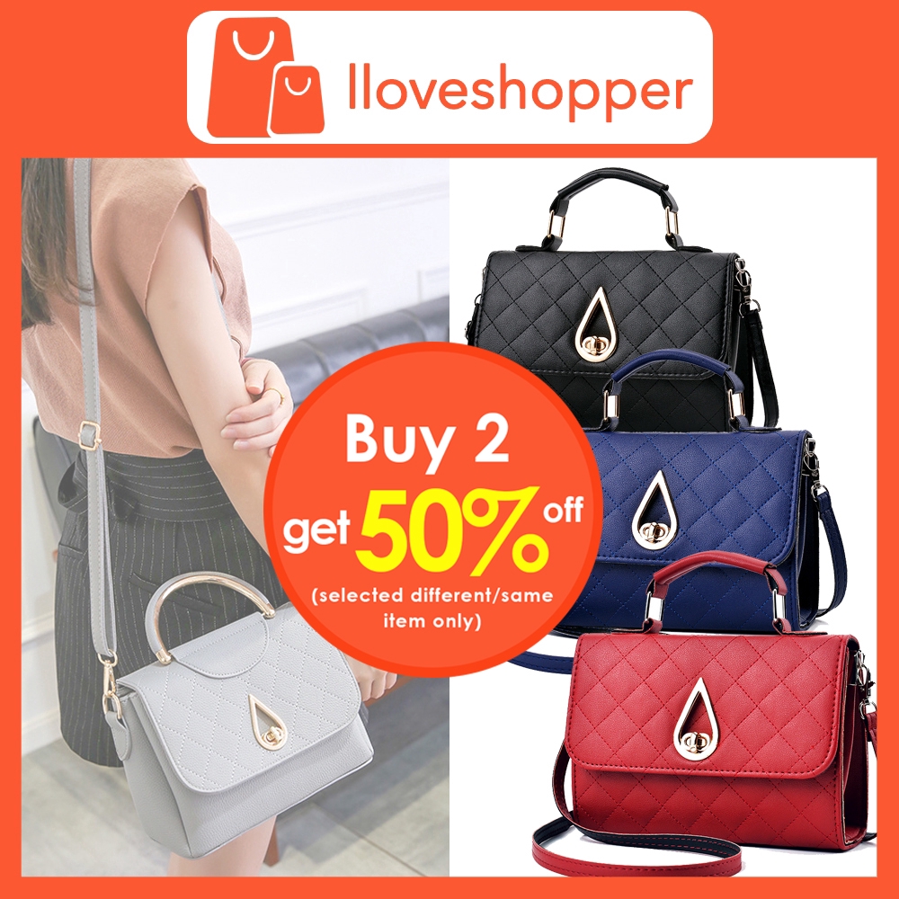 Travel Star SKN627 Quilted PU Leather Crossbody Bag Sling Bag Handbeg ...