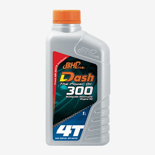 BHP DASH 300 4T | 20W50 | API SG/SD | MOTORCYCLE ENGINE OIL | 1 LITER ...