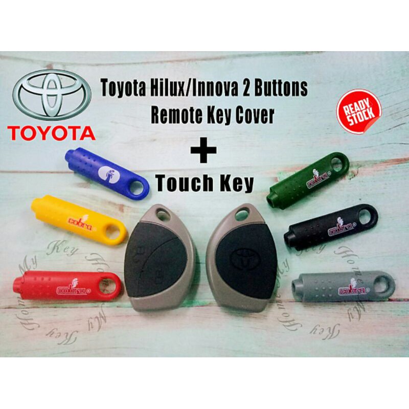 Toyota Car Alarm 2 Button Key Case + Cobra Touch Key | Shopee Malaysia