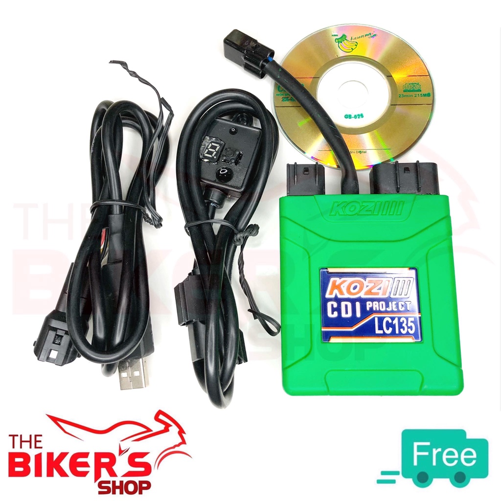 LC135 V1~V7 DYNO + MAPPING KOZI RACING CDI UNIT ECU WITH SOFTWARE ...