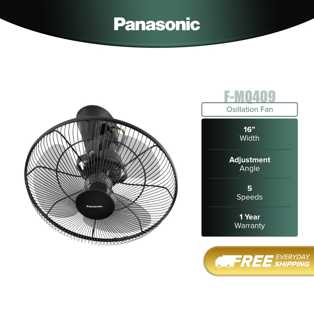 Panasonic Auto Fan 5 Speed Selections (16") F-MQ409 | Shopee Malaysia