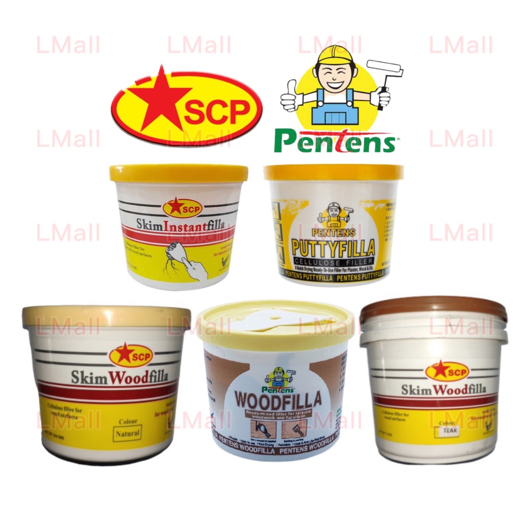 L MALL SCP/PENTENS Wall Skim Putty Filla Wood Filla Color White Natural ...