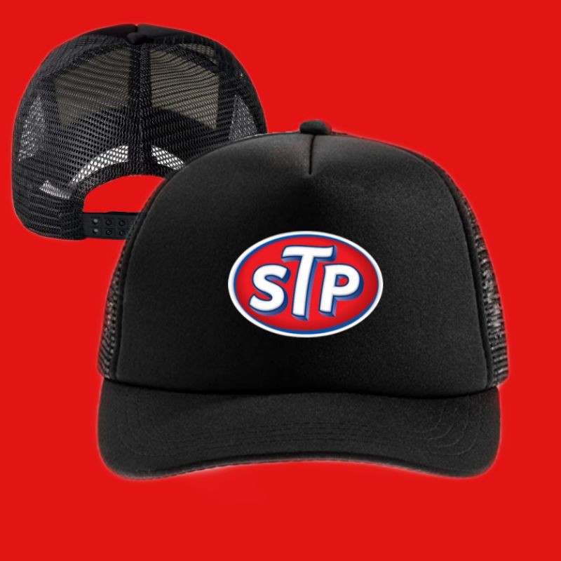 TRUCKER CAP TOPI STP BLACK COLOUR ⚡⚡ | Shopee Malaysia