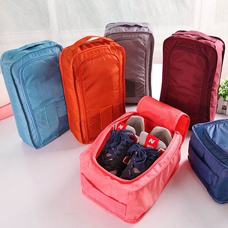 Waterproof Shoes Storage Bag Organizer With Pocket Strap Cubes Handle ...
