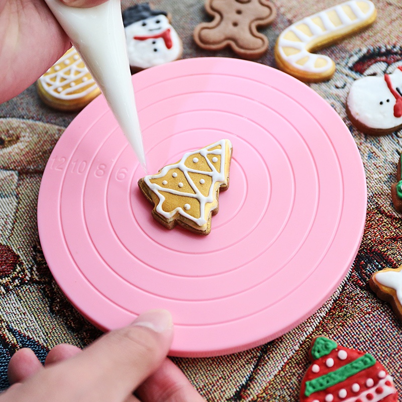 14cm cake turntable Mini 360 degree rotating cake decorating turntable ...